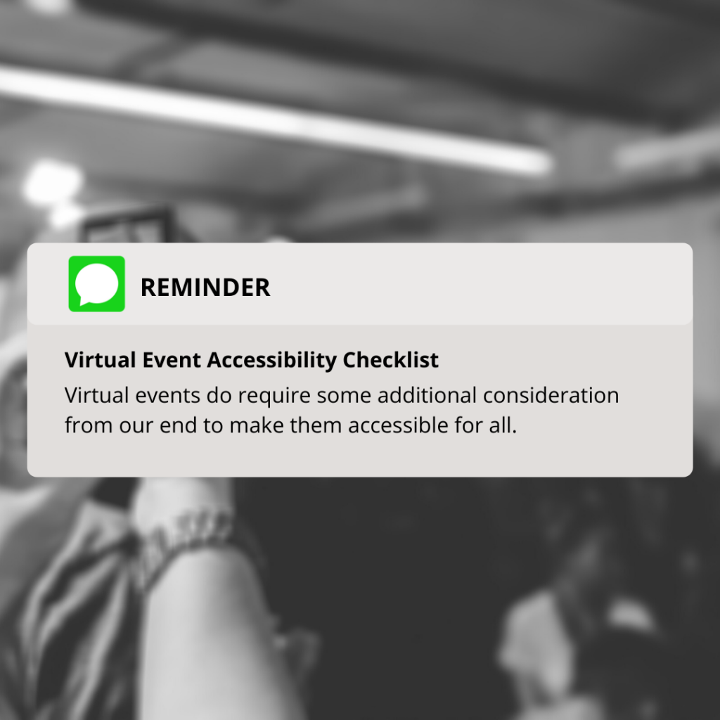 Are Your Virtual Events Accessible to All? This Accessibility Checklist ...